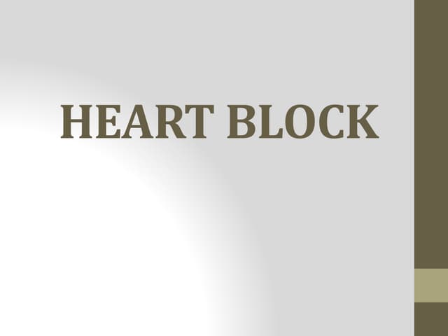 Heart Block with Nursing Management | PDF