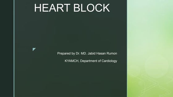 Heart Block with Nursing Management | PDF | Heart and Cardiovascular ...