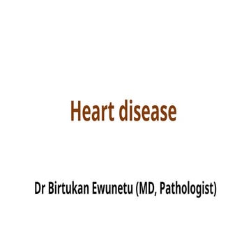 heart disease.pptxcardio vascular system pathology part on ...