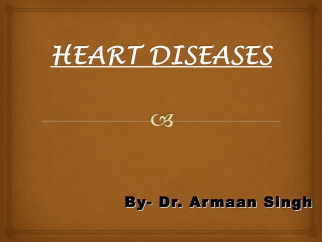 Cardiovascular disease | PPTX