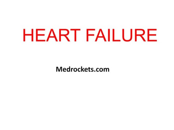 Pathophysiology of Heart failure | PPT