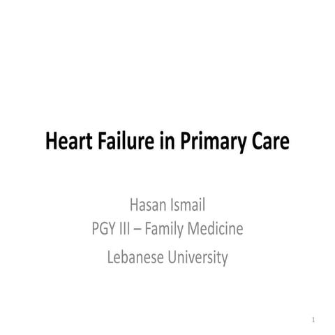 Heart failure | PPT