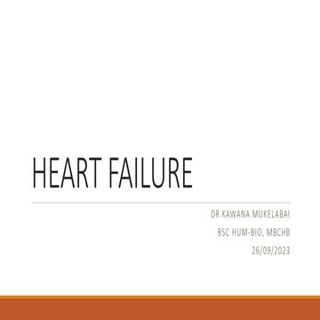 Heart failure definition, condition, ecg | PPTX