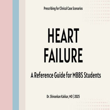 Prescribing for Heart Failure: A Guide for MBBS Students | PPTX