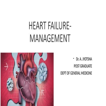 HEART FAILURE management guidelines related | PPTX