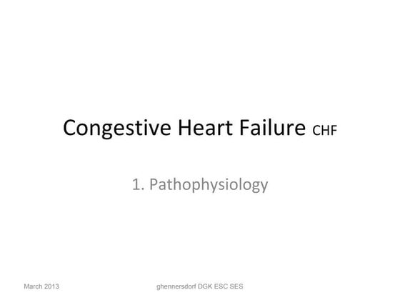 Pathophysiology of Heart failure | PPT | Heart and Cardiovascular ...