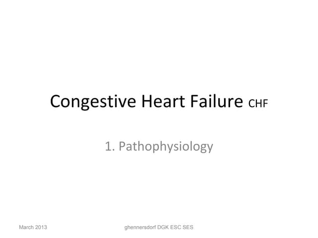 Pathophysiology of Heart failure | PPT