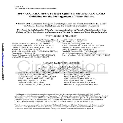 AHA Heart failure 2017 | PDF