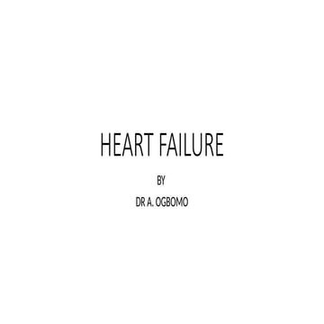 Pathophysiology of Heart Failure - Pathology - ATOT | PPTX
