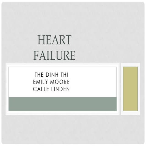 Heart failure ppt | PPTX