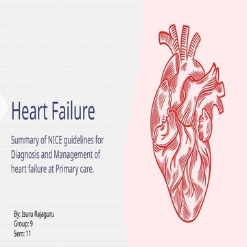 Heart Failure Diagnosis and management ppt | PPTX