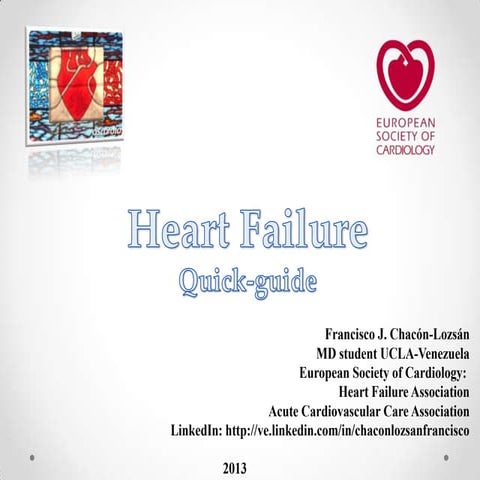 Heart failure quick guide 2013 | PPTX