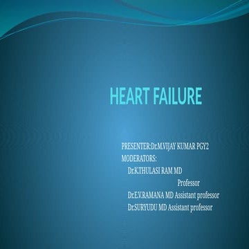HEART FAILURE TYPES according to harrison | PPTX