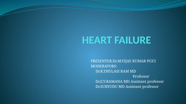 HEART FAILURE ( based on Harrison's Textbook of Medicine ) .pdf | Heart ...