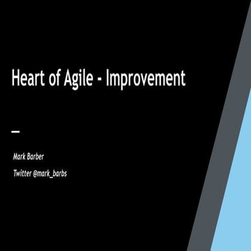 Heart of agile improvement - Experiments | PPT