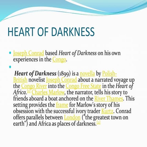 Heart of darkness | PPTX