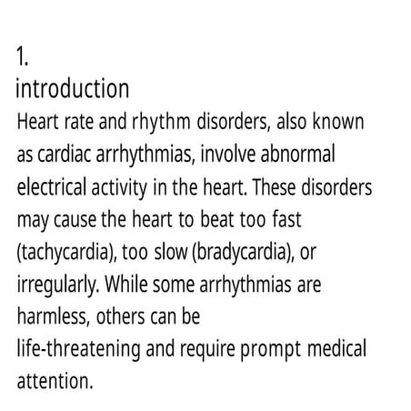 Heart rate and Rhythm disorders diagnosis and treatment presentation.pptx