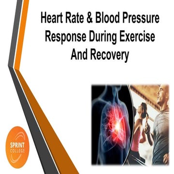 Heart rate response during exercise and heart rate monitors | PPT