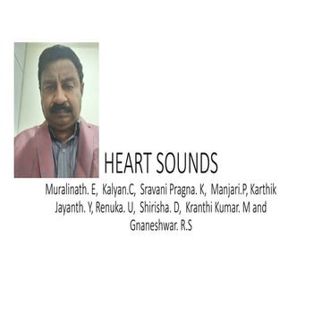 HEART SOUNDS TitleDifferent heart sounds , importance of heart sounds ...