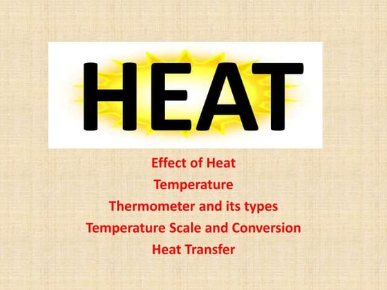 Heat PowerPoint | PDF | Chemistry | Science