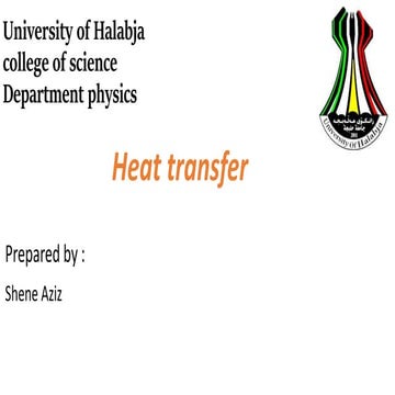heat transfer | PPTX | Physics | Science