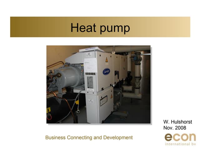 Presentation on Heat pump and its Function. | PPTX