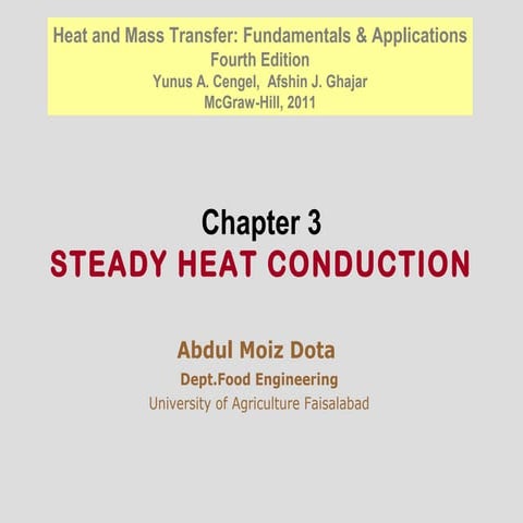 TWO DIMENSIONAL STEADY STATE HEAT CONDUCTION | PPTX