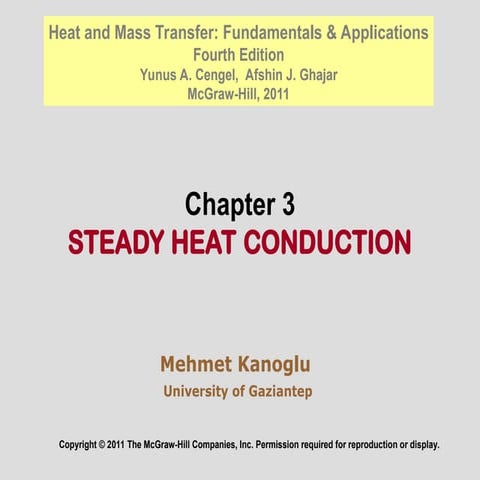 Intro to Steady Conduction Steady Heat Conduction Basics Steady-State ...