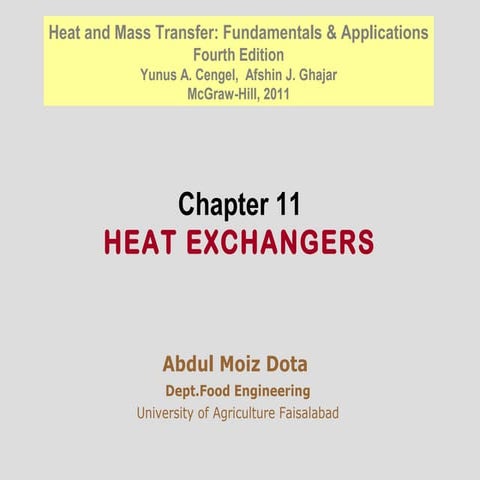 Heat 4e chap11_lecture | PPT
