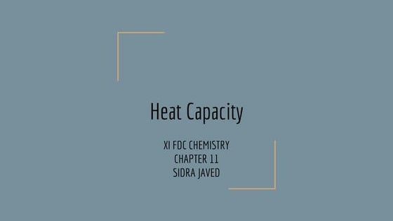 Chem 2 - The Second Law of Thermodynamics: Spontaneous Reactions and ...
