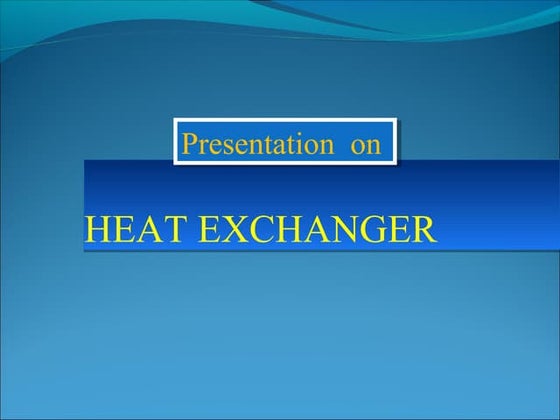 heat exchanger | PPT