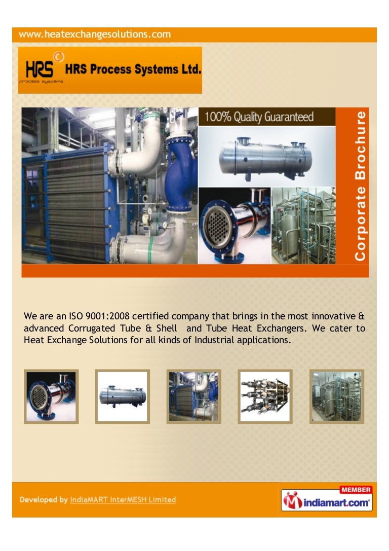 HRS Process Systems Ltd., Pune, Plate Heat Exchanger
