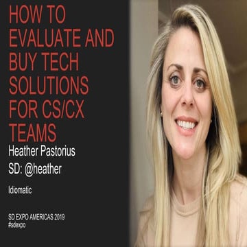 How to Evaluate and Buy Tech Solutions for CS/CX Teams by Heather ...