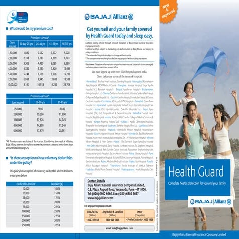Family Floater Health Guard Brochure | PDF