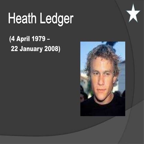 Heath ledger | PPTX