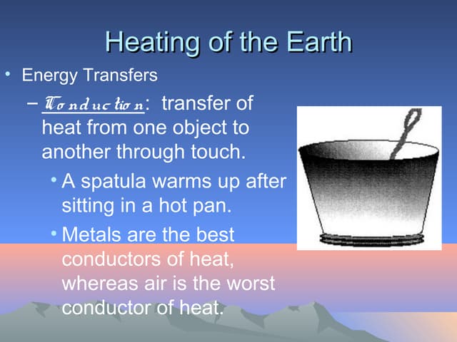 Unequal heating of the Earth's surface