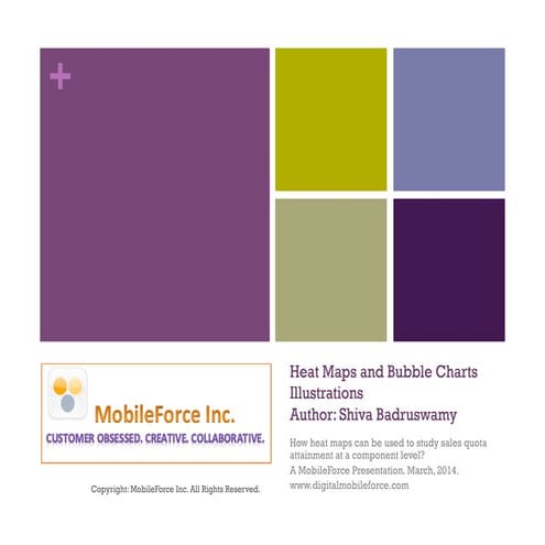 Using Heat maps and bubble charts to explain quota attainment and ...