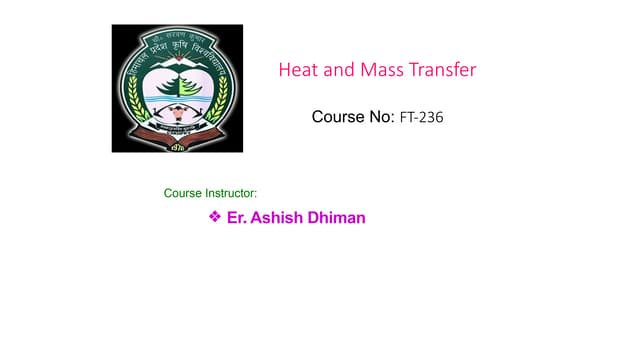 Heat and Mass Transfer Assignment | PDF
