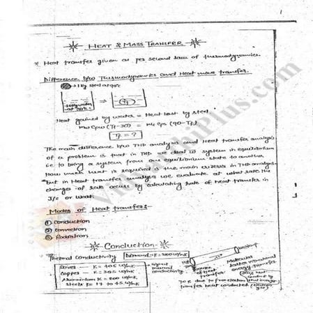 Heat & Mass Transfer 2 (HMT) Mechanical Engineering Handwritten classes ...