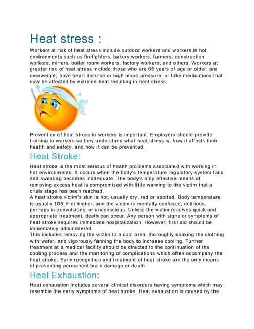 -- Heat Stress -- Training PPT | PPT
