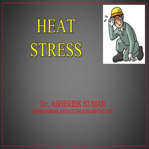 Heat stress | PPTX