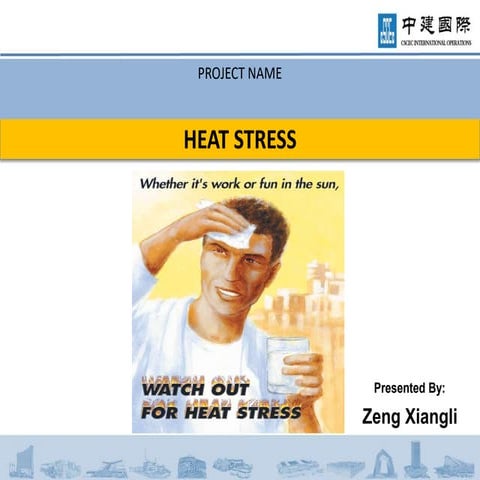 Effects of hot working environment (heat stress) | PPT