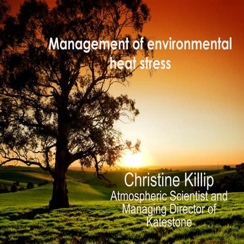 Management of Environmental Heat Stress | PDF