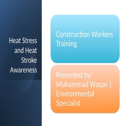 Heat Stress and Heat Stroke Awareness Training for Construction Workers ...