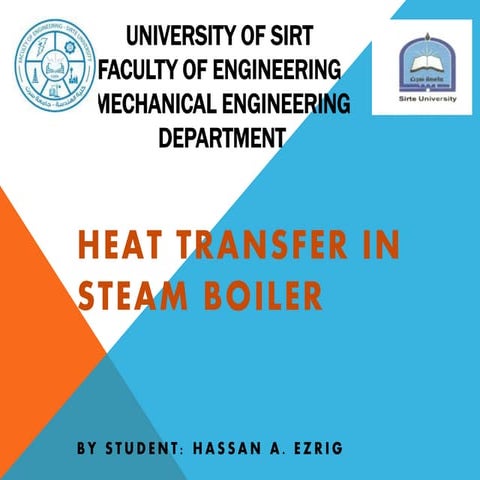 heat transfer in steam boilers | PPTX