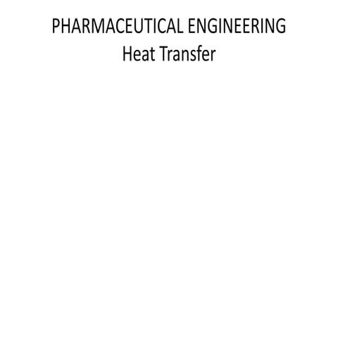 heat transfer.PPT Pharm Engineering chapter | PPTX