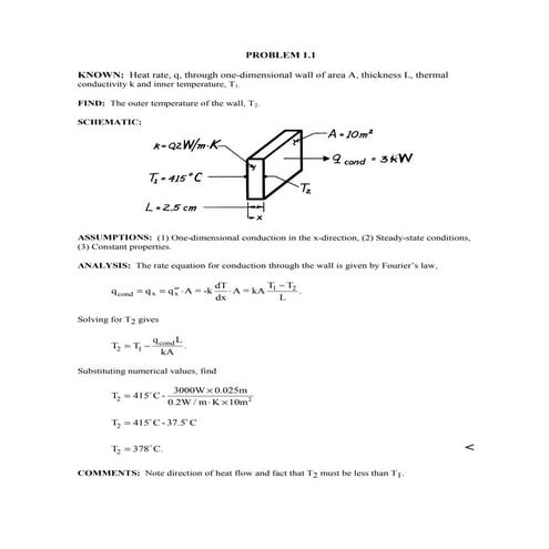 Heat and Mass Transfer Assignment | PDF