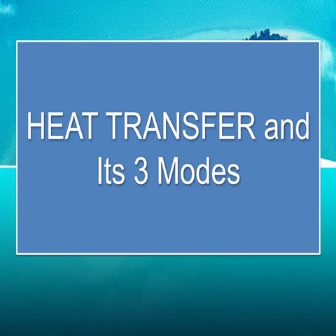 HEAT TRANSFER and Its 3 Modes.pptx