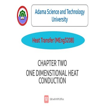 TWO DIMENSIONAL STEADY STATE HEAT CONDUCTION | PPTX