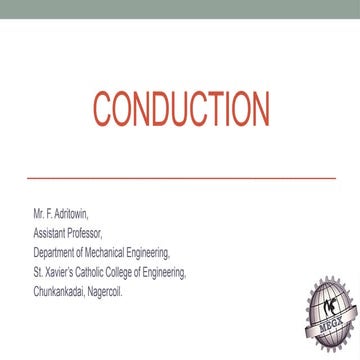 HEAT TRANSFER - Basics of Conduction .pptx